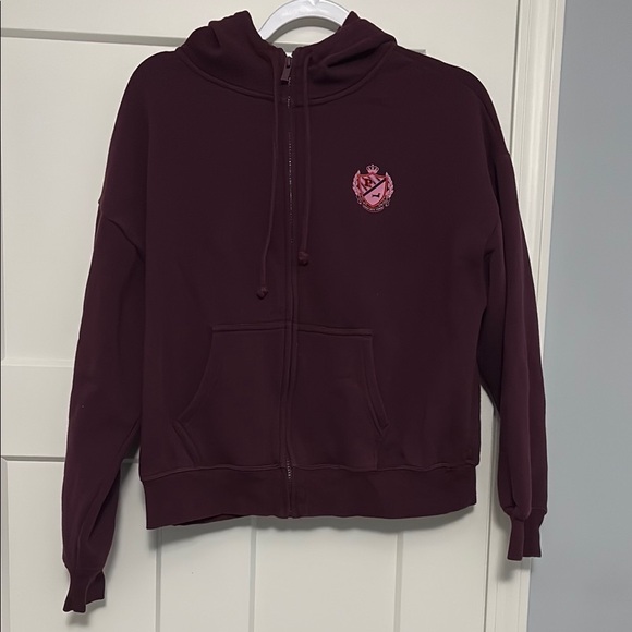 PINK Victoria's Secret | Jackets & Coats | Victorias Secret Maroon ...